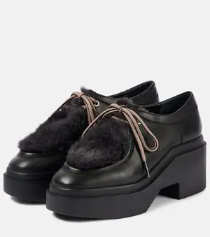 Clergerie Leather Platform Flats