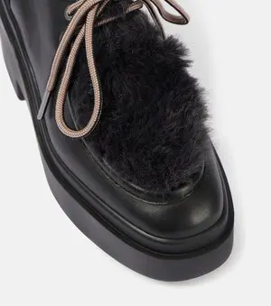 Clergerie Leather Platform Flats