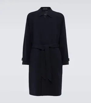 Giorgio Armani Wool-blend Coat - Blue
