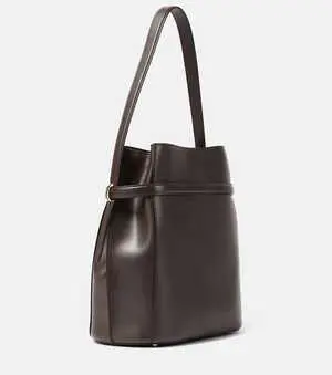 TOTEME Leather Bucket Bag - Brown