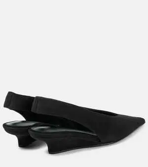 TOTEME Suede Slingback Wedges