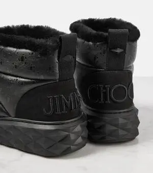 JIMMY CHOO Xan Shearling-lined Snow Boots