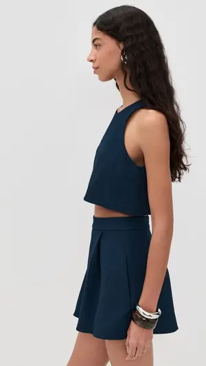 Black Halo Sanibel Two-piece Romper - Bluestone