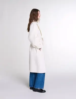 Maje Wool Double-faced Mid-length Coat