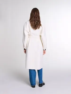 Maje Wool Double-faced Mid-length Coat