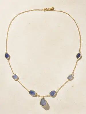 PIPPA SMALL 18-karat Gold Sapphire Necklace - Blue