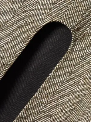 Stella McCartney Cutout Herringbone Wool-tweed Midi Skirt