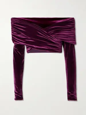 MAYGEL CORONEL Lido Cropped Top - Purple