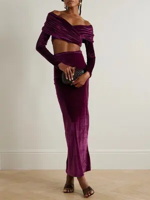 MAYGEL CORONEL Lido Cropped Top - Purple