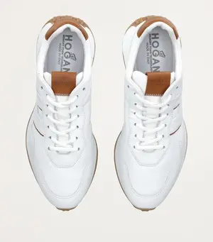 Hogan Leather H641 Allacciato Sneakers - White