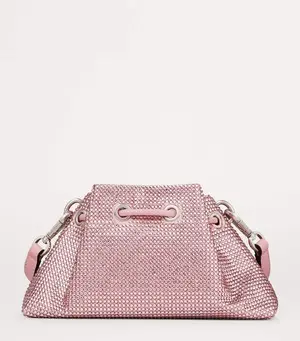 JIMMY CHOO Crystal-embellished Shoulder Bag