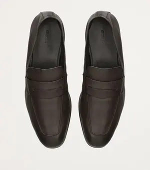 Zegna Leather L'asola Loafers