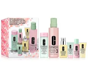 CLINIQUE Great Skin Everywhere Skincare Set: Oi Ly Skin Types - One-color