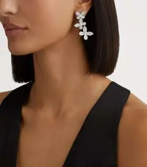 Graff Gold And Diamond Butterfly Drop Earrings