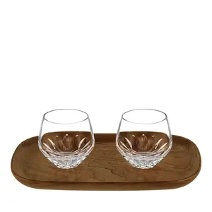 SAINT LOUIS Folia Tumbler And Tray Set
