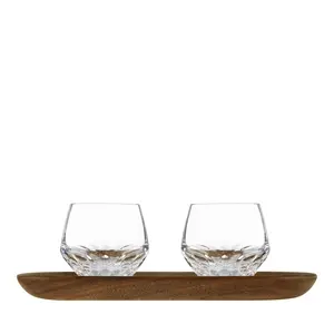 SAINT LOUIS Folia Tumbler And Tray Set