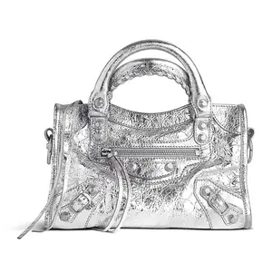 Balenciaga Le City Mini Bag Silver