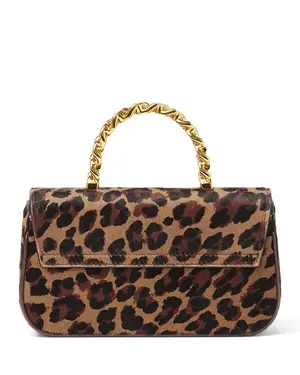 Versace La Medusa Mini Calf Hair Bag - Brown Mocha