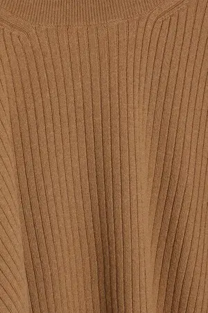 Another Tomorrow Ribbed Wool-blend Turtleneck Sweater - Camel