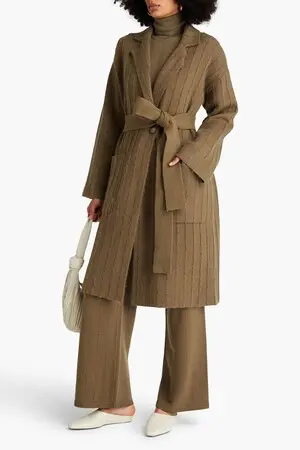 JOSEPH Ribbed Merino Wool-blend Coat