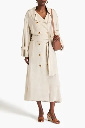 BY MALENE BIRGER Alanise Slub Woven Trench Coat