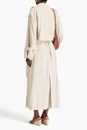 BY MALENE BIRGER Alanise Slub Woven Trench Coat