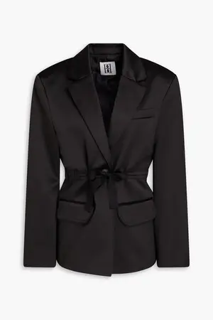 BY MALENE BIRGER By Malene Birger Biento Duchess-Satin Blazer - Black
