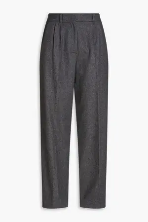 Maje Wool-blend Felt Trousers