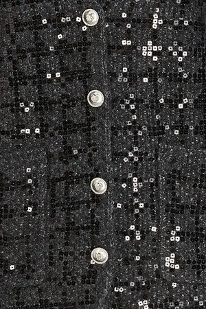 Maje Sequin-embellished Tweed Cardigan