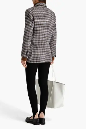 Maje Double-breasted Houndstooth Blazer