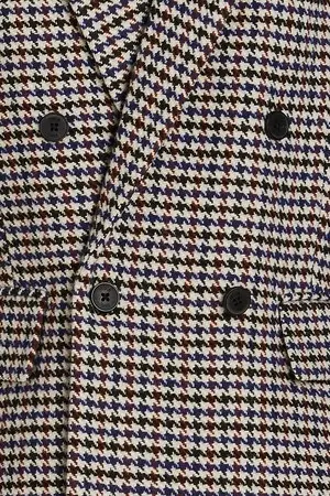 Maje Double-breasted Houndstooth Blazer