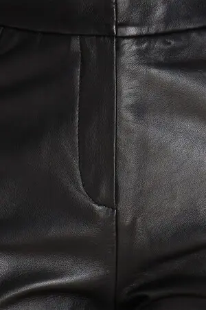 Maje Leather Bootcut Trousers
