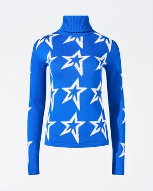 Perfect Moment Star Dust Merino Wool Sweater True-indigo