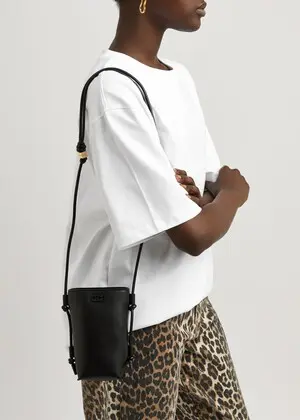 GANNI Leather Cross-body Bag