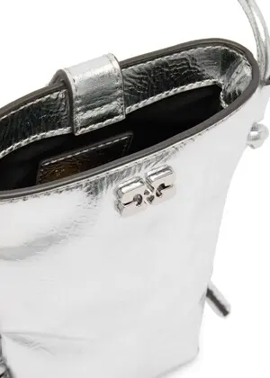 GANNI Metallic Leather Cross-body Bag