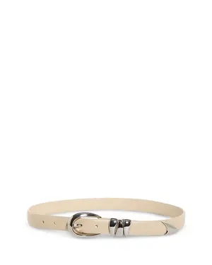 Madewell Madewell Triple Keeper Suede Belt Ecru