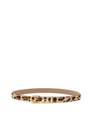 B-low The Belt Kad Calf Hair Belt - Leopard