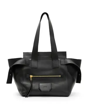 ALLSAINTS Perez Leather Tote - Black