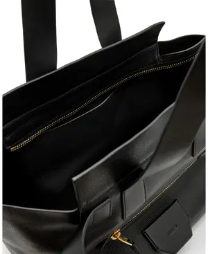 ALLSAINTS Perez Leather Tote - Black
