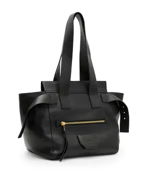 ALLSAINTS Perez Leather Tote - Black