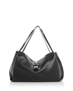 FERRAGAMO Leather Tote Bag - Nero
