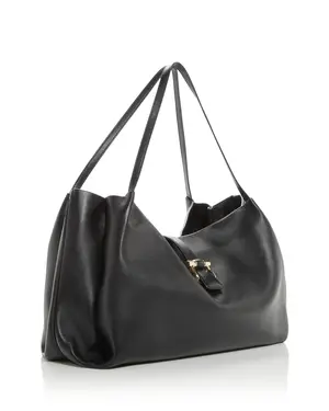 FERRAGAMO Leather Tote Bag - Nero