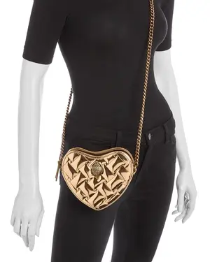 Kurt Geiger Kensington Heart Leather Crossbody Bag
