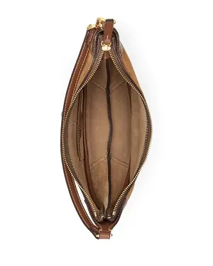 Polo Ralph Lauren Polo Id Mini Suede Shoulder Bag - Cinnamon/cuoio