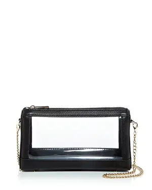 F & W STYLE F & W Style Clear Clutch Black
