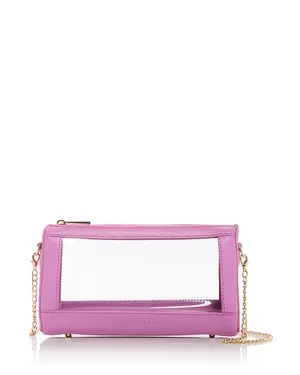 F & W STYLE Clear Clutch - Pink