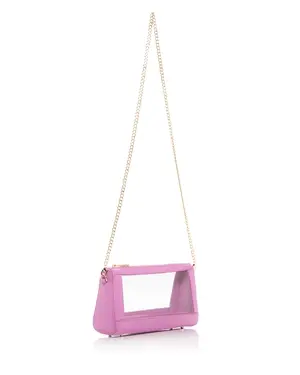 F & W STYLE Clear Clutch - Pink