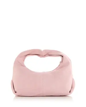 Aqua Suede Hobo Bag Exclusive - Pink