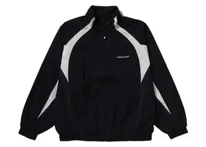 A BATHING APE Bathing Ape Logo Nylon Track Jacket - Black