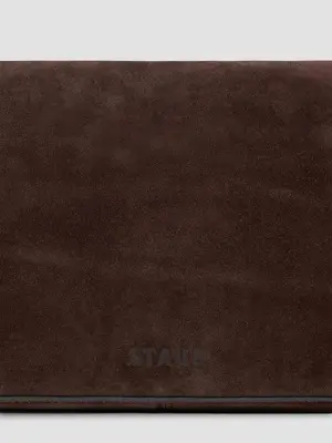 Staud Harlow Suede Shoulder Bag - Espresso